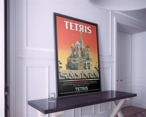 Tetris Poster Tetris Prints Gaming Posters 4 Colors Video Game Posters