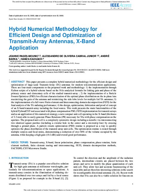 pdf hybrid numerical methodology for efficient design and
