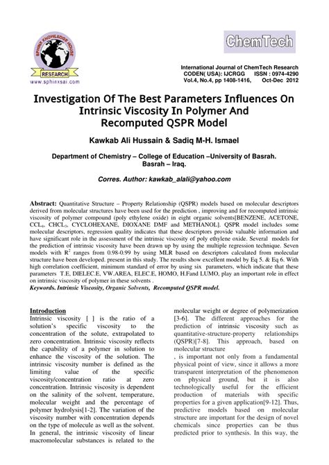 pdf investigation of the best parameters influences on intrinsic