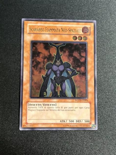 Yu Gi Oh Rara Ultimate Scarabeo Fiammata Neo Spaziale Potd It004 Ita Near Mint Eur 79 99