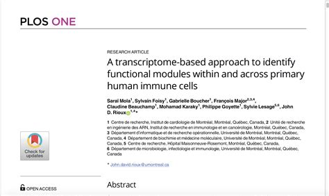 A Transcriptome Based Approach To Identify Functional Modules Within And Across Primary Human
