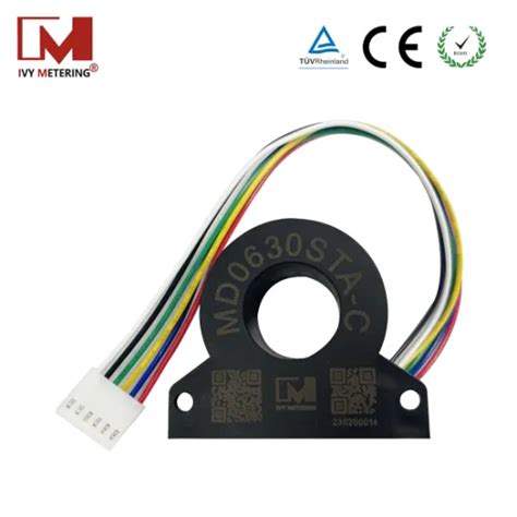Cable Mount Rcd Module 6ma Dc Earth Leakage Detector Current Transformer For Solar Pv System