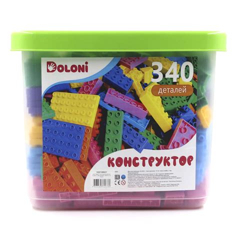 Конструктор детский Doloni Classic 340 деталей 24х32х27 см купить по ...
