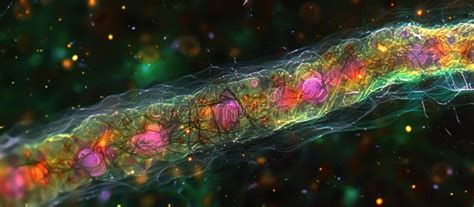 Histochemical Visualization Of Postsynaptic Elements Stock Image