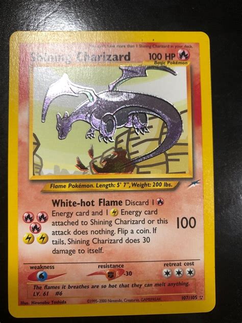 Mavin Pokémon Tcg Shining Charizard Neo Destiny 107 Holo Unlimited