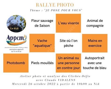 Se divertir dans le Médoc Agenda Rallye Photo Atelier