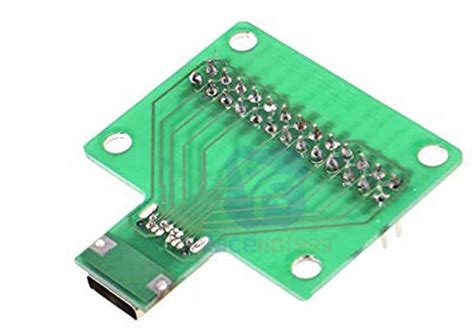 Usb C Female Socket Full 24 Pin Breakout Board Adapter 254mm All Top
