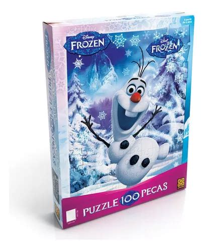 Quebra cabeça Disney Frozen 100 Peças Grow MercadoLivre