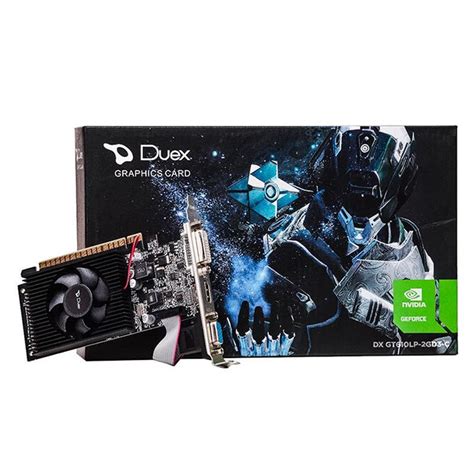 Placa de Vídeo Duex NVIDIA GeForce GT610 2GB 64Bit DDR3 VGA HDMI DVI GT610LP 2GD3 Lognet