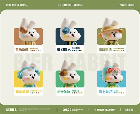 Bier比耶兔丨卡通ip系列设计平面设计