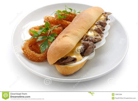 Philly Cheese Steak Sandwich Stock Photo Image Of Cuisine