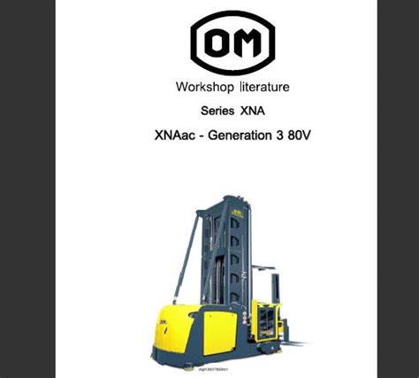 om pimespo series xna xnaac generation 3 80v forklift service repair