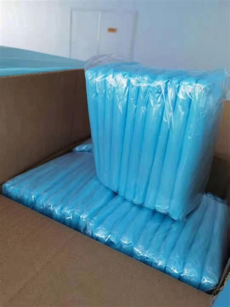 In Stock พร้อมส่ง ชุด Cpe 45 Grams Disposable Cpe And Pe Isolation Plastic Gown For Medical Use