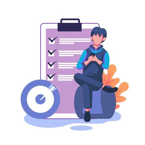 Smart Objectives Flat Style Illustration Design 10596583 Vector Art At