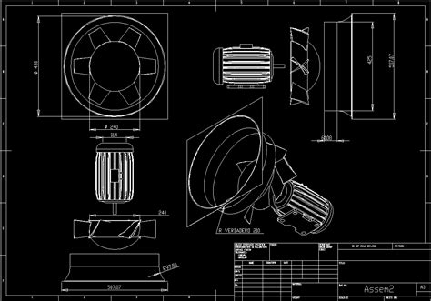 Axial Fan Dwg Block For Autocad • Designs Cad