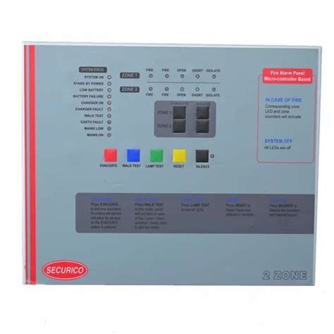 2 Zone Fire Alarm Control Panel At ₹ 13500piece Fire Alarm Control