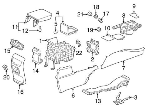 Center Console For 2018 Honda Cr V Oem Parts Online