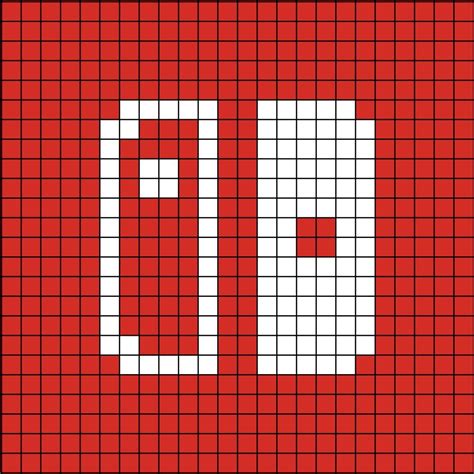 Nintendo Switch Logo Pixel Art Pixel Art Pixel Art Templates Tapestry Crochet Patterns