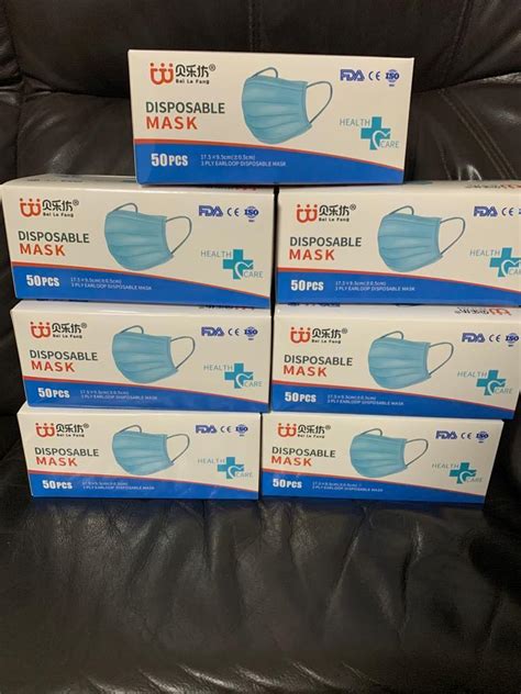 3 Ply Ear Loop Disposable Mask Everything Else On Carousell