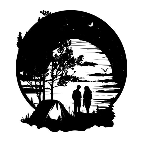 Couple Camping Svg Image For Cricut Silhouette Laser Machines