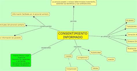 Ética Legislación Y Gestión Mapa Conceptual Consentimiento Informado