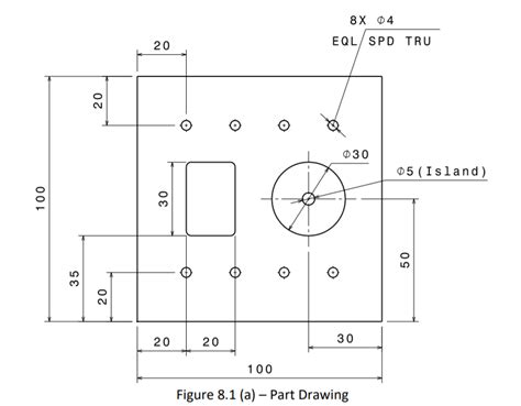 Solved Write A Cnc Program Using Canned Cycles Spot