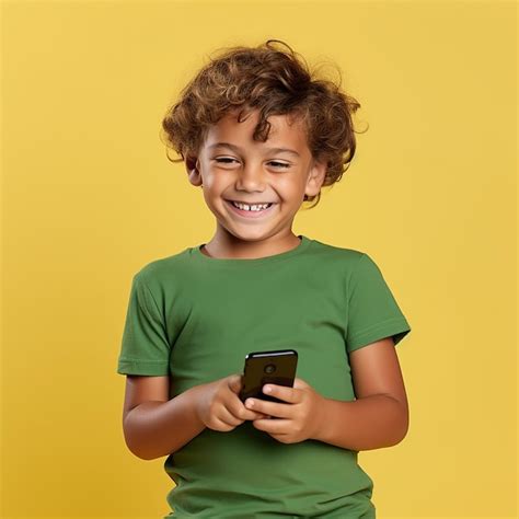 Premium Ai Image Cheerful Little Boy 67 Years Old In Happy Attire