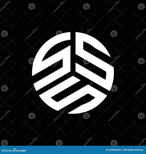 SSS Letter Logo Design On Black Background SSS Creative Initials