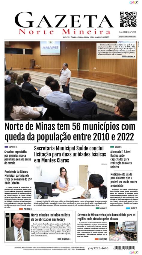 JORNAL IMPRESSO 10 DE JANEIRO DE 2023 EDIÇÃO Rede Gazeta de Comunicação