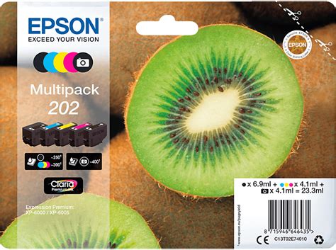 Epson Original Multipack Farbig Tintenpatrone Mehrfarbig C T E Tintenpatrone Kiwi