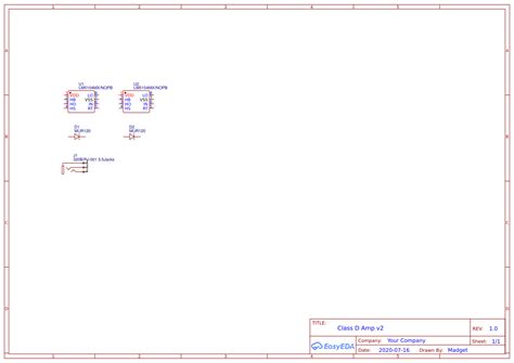 class d amp v2 easyeda open source hardware lab