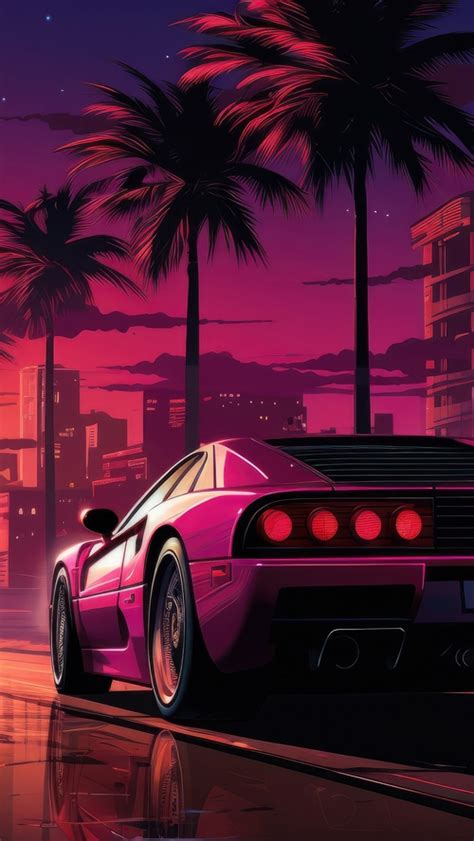 Retrowave Palm Trees Synthwave Artist Artwork Digital Art Hd Hd