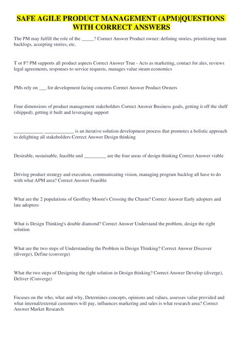 Safe Agile Product Management Apm Scholarfriends