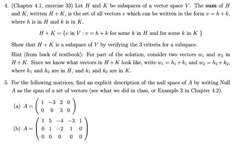 Solved 4 And 5 Please 4 Chapter 41 Exercise 33 Let