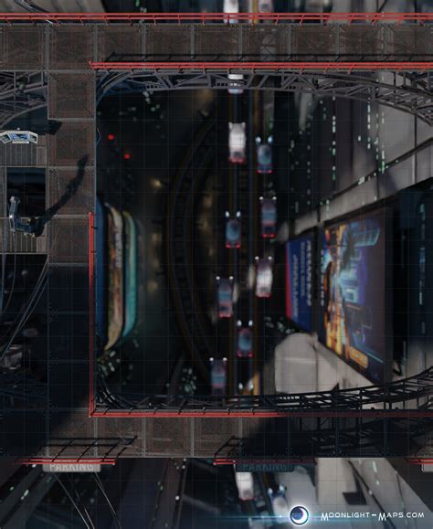 Megacity Catwalk Moonlight Maps Sci Fi In 2025 Sci Fi Rpg Star Wars Rpg Cyberpunk