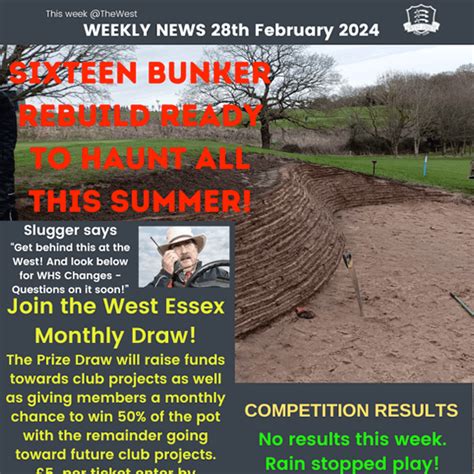 28th February 2024 Newsletter West Essex Golf Club