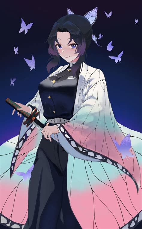 Kochou Shinobu Kimetsu No Yaiba Drawn By Moshiwa Indigollite Danbooru