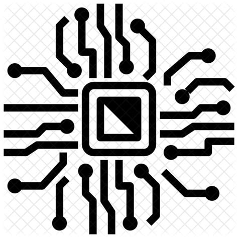 Semiconductor Icon Download In Glyph Style