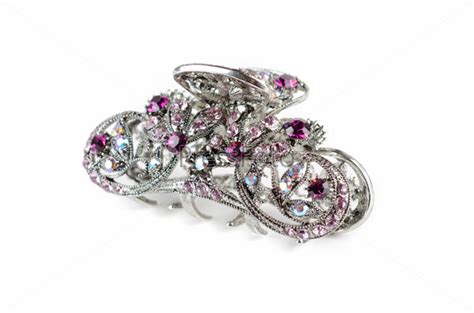 Фотография на тему Крабик для волос на белом фоне Pressfoto