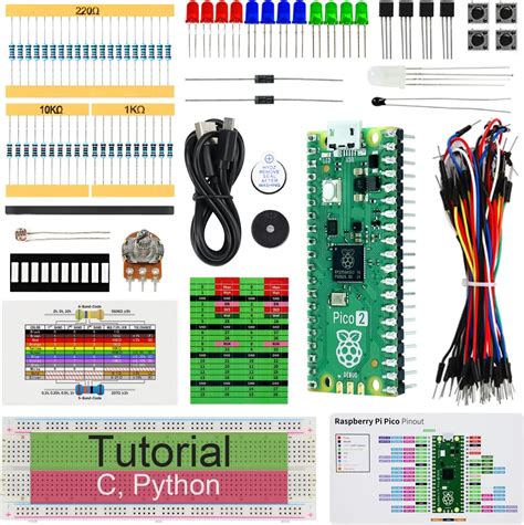 Freenove Basic Starter Kit For Raspberry Pi Pico 2 Included Dual Arm Cortex M33
