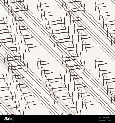 Vector Seamless Pattern Of The Elements Of Curved Lines Stock Vector Image Art Alamy