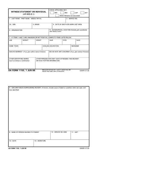 Da Form 1155 Fill Online Printable Fillable Blank Pdffiller