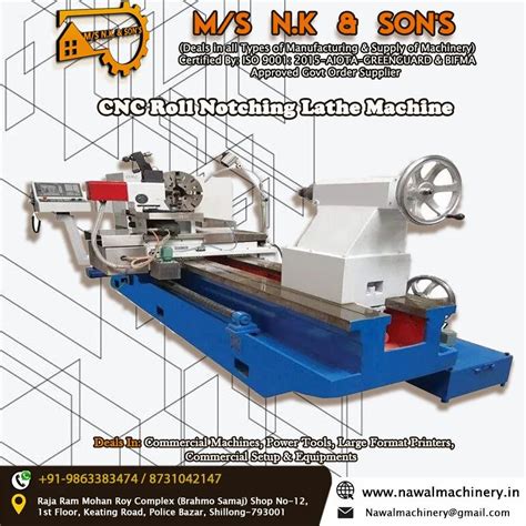 CNC Roll Notching Lathe Machine At Rs 3800000 Roll Turning Lathe