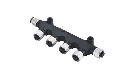 M12 T형 스플리터 커넥터 6분기 어댑터 암x5수x1 M12 신호용 커넥터 T 분배형 M12 신호커넥터 스플리터 M12 원형 커넥터 신호용