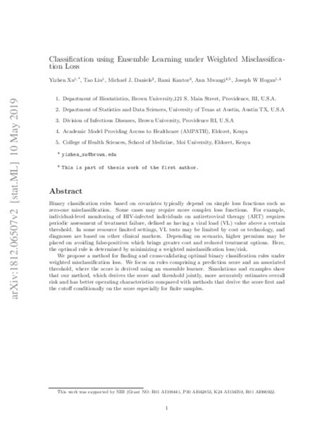 Pdf Classification Using Ensemble Learning Under Weighted