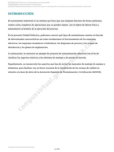 Documentación Y Normativa Para El Montaje De Los Sistemas De