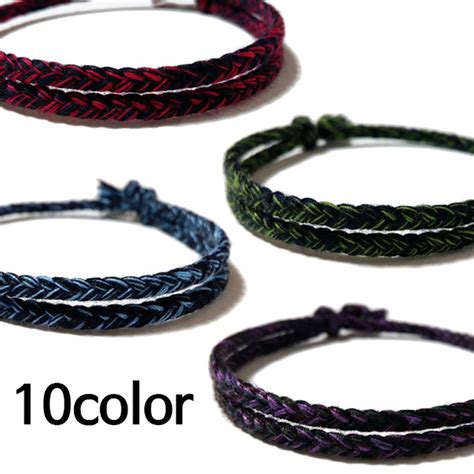 시나 행운포인트 소원팔찌 실팔찌 실발찌 매듭팔찌 10color 위시버킷