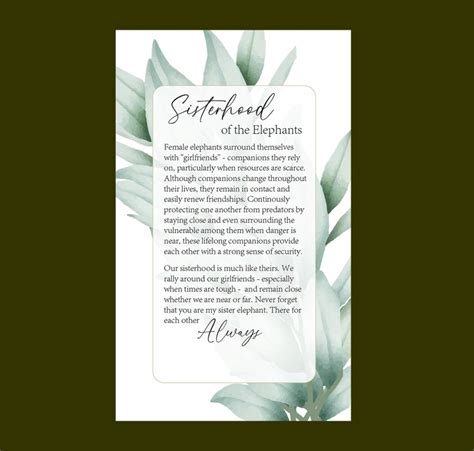 Sisterhood Of The Elephants Ornament Svg File Sister Elephant Ornament