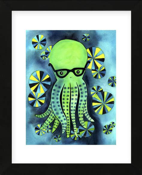 Geeky Octopus Framed Mcgaw Graphics