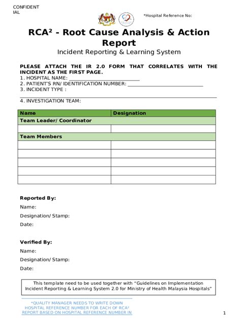 Root Cause Analysis To Improve Incident Reporting In An Jknmelaka